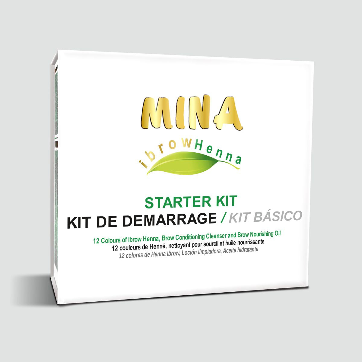 MinaIbrow Henna Starter Kit - Set Of 12 | Brow Henna Professional Kit ...
